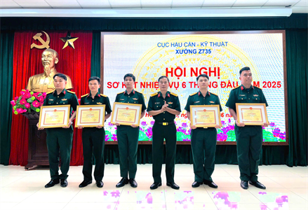 Xưởng Z735, Cục Hậu cần – Kỹ thuật Quân khu 7 sơ kết thực hiện nhiệm vụ ...